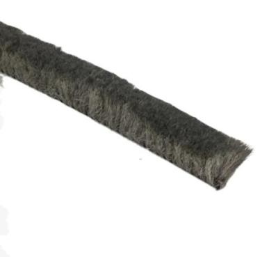 China Brush Weather Stripping Felt Door Brush Strip for Modern Sliding Sash Window in Black for sale