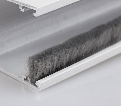 China Brush Weather Stripping Felt Door Brush Strip for Modern Sliding Sash Window in Black for sale