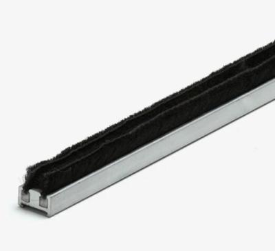 China Brush Weather Stripping Felt Door Brush Strip for Modern Sliding Sash Window in Black for sale