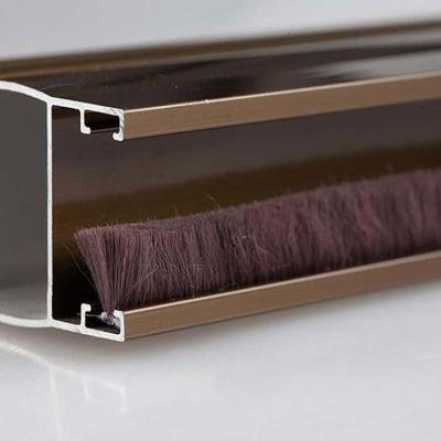 China Brush Weather Stripping Felt Door Brush Strip for Modern Sliding Sash Window in Black for sale