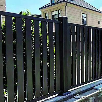 China 0.30mm--Customized Cutting Villa Balcony Boundary Handrail Balusters U Channel Aluminum Railing System for sale