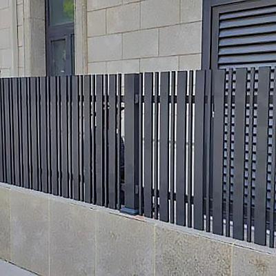 China 0.30mm--Customized Cutting Villa Balcony Boundary Handrail Balusters U Channel Aluminum Railing System for sale