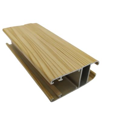 China Customizable Wood Grain Aluminium Extrusion Profiles for Architectural Designs Blanco for sale