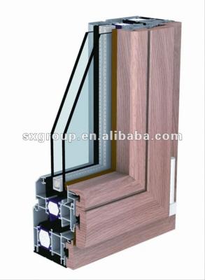 중국 T3-T8 템퍼 열 분쇄 알루미늄 프로필 피브트 문과 창문 프레임 Shengxin 판매용