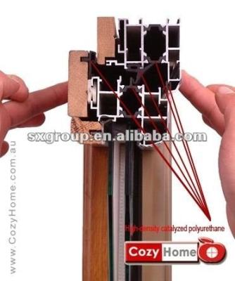 중국 T3-T8 템퍼 열 분쇄 알루미늄 프로필 피브트 문과 창문 프레임 Shengxin 판매용