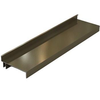 China Eletróforese de perfis de alumínio de grãos de madeira para cercas de alumínio de cor de champanhe à venda