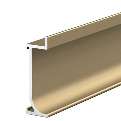 China GB5237-2008 Standard Aluminum Baseboard Profile for LED Baseboard Floor Skirting Board for sale