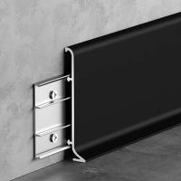 China Push and Pull PVC Custom Modern Flooring Baseboard Lighting Profile with LED Light for sale