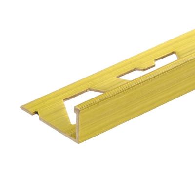 China Aluminum Floor Edge Trim for Laminate Flooring Threshold Transition T5 Temper Profiles for sale