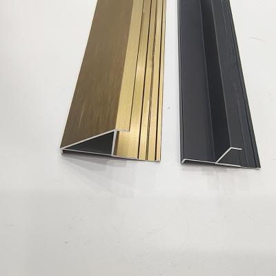 China Aluminum Floor Edge Trim for Laminate Flooring Threshold Transition T5 Temper Profiles for sale