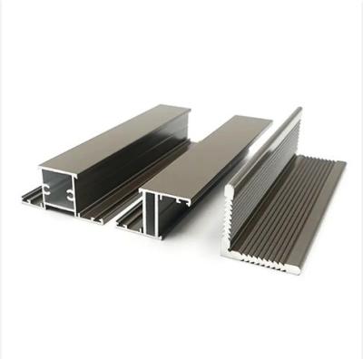 China South Africa Market Powder Coating Bronze Aluminium Profile For Windows And Doors for sale