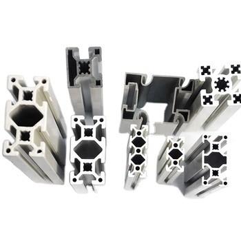 Cina 6063-T5 Materiale di grado 6000 Profilo di alluminio estruso della serie 6000 per telaio di banco in vendita