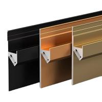 China Customized Thickness Welding Processing Service LED Skirting Board for Home Decoration for sale