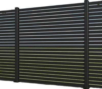 中国 6063 T5 と カスタマイズと耐久性を組み合わせる現代的なデザインのアルミフェンス 販売のため