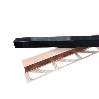 China Decoration Aluminum Tile Trim for Floor Transition Metal Floor Terminal T3-T8 Temper for sale