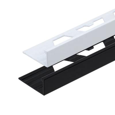 China Decoration Aluminum Tile Trim for Floor Transition Metal Floor Terminal T3-T8 Temper for sale