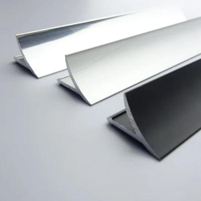 China Decoration Aluminum Tile Trim for Floor Transition Metal Floor Terminal T3-T8 Temper for sale