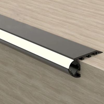 China Decoration Aluminum Tile Trim for Floor Transition Metal Floor Terminal T3-T8 Temper for sale