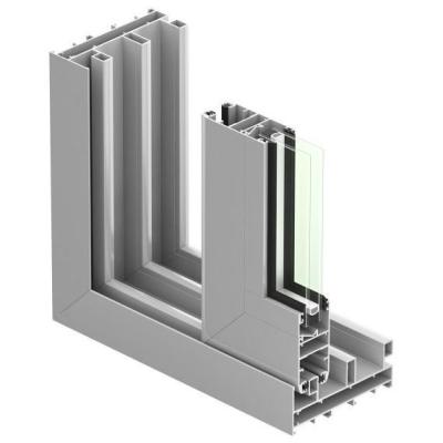China Extrusion Window Profile with Competitive and Sand Blasting Anodized Aluminum Profile for sale