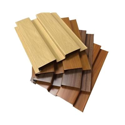 China 5.8-6.0M Length Aluminium Great Wall Board Profiles for Wooden Grain Decorative Plates for sale