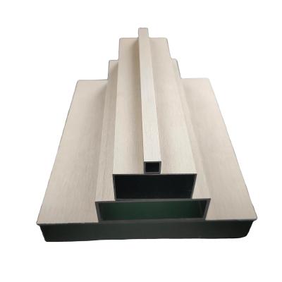 China Customer's Request Aluminium Background Wall Decorative Profiles with Wooden Grain for sale