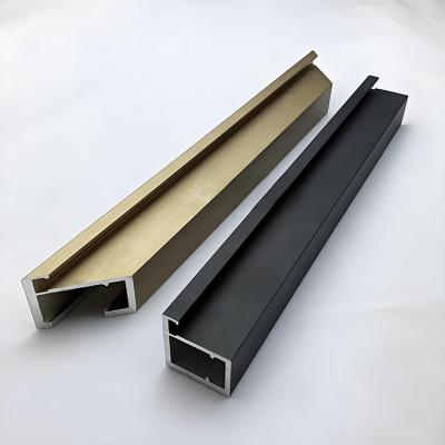 China Customized Aluminum Handles for Wardrobe and Cabinet Doors ISO9001-2008 Certified for sale