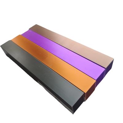 China Aluminium Extrusion Profile With Colorful Anodize Surface For Decorative Line Dorado for sale
