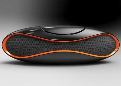 China Good Quality Portable Rugby Bluetooth stereo speaker FM radio & double loudspeakers for sale