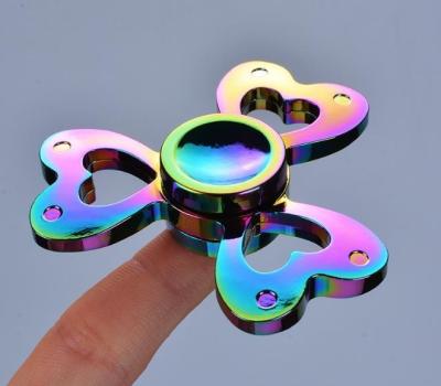 China EDC New Colorful Heart shape hand spinner, decompression fidget spinner toys factory price for sale