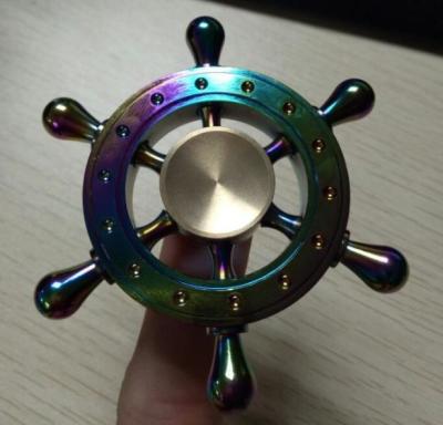 China EDC New Pure copper rudder hand spinner, decompression fidget spinner toys factory price for sale