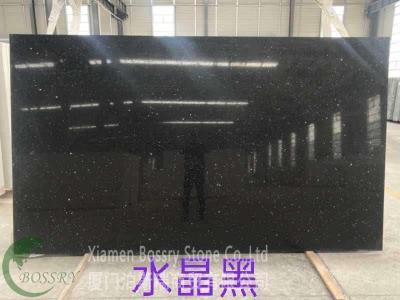 China Shinny Black Quartz Stone for sale