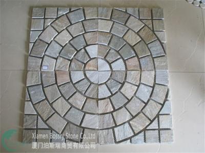 China yellow Slate mosaic for sale
