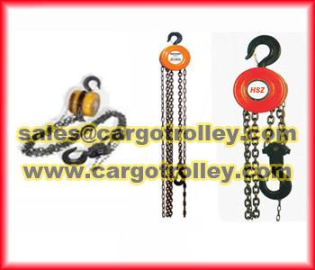 China manual chain block application for sale