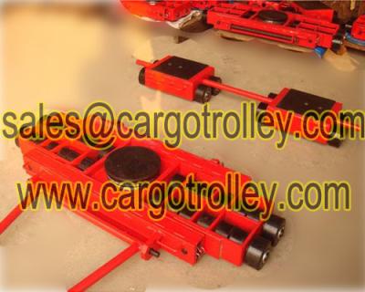 China Three point machinery moving skates features for sale