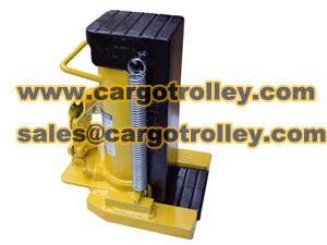 China hydraulic toe jack instruction and manual instruction for sale