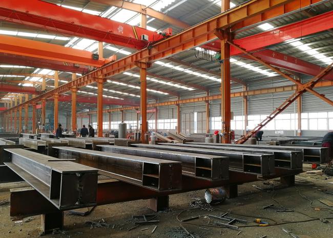 Steel structure fabrication factory