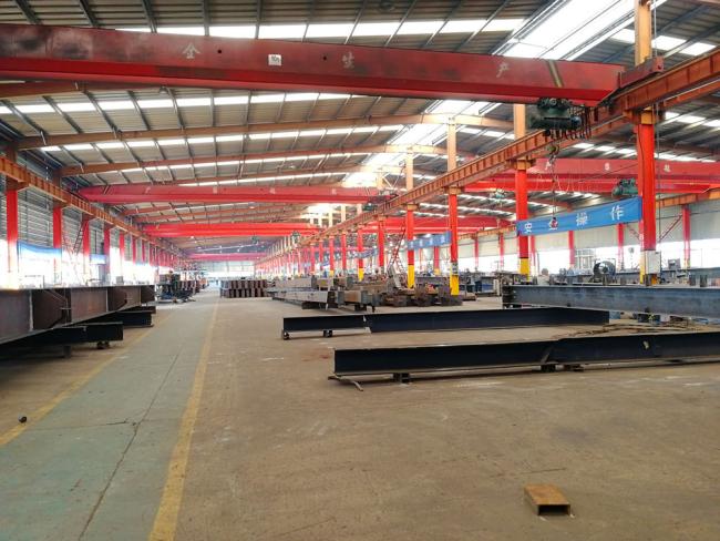 Steel structure fabrication factory production line