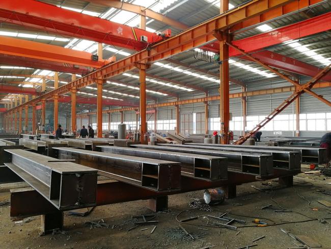 Steel structure warehouse production line