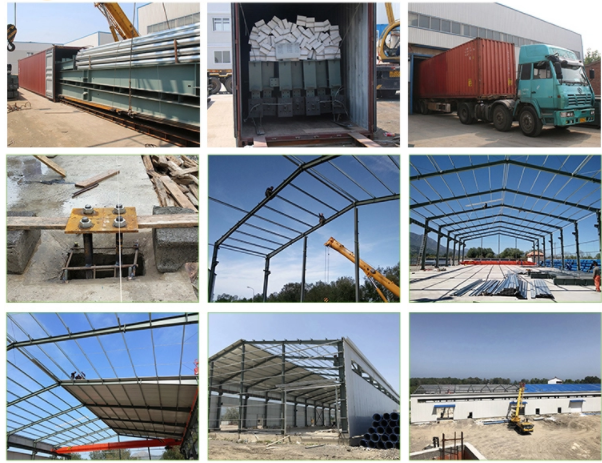 Steel structure building components packaging