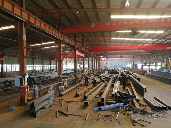 Steel structure fabrication factory