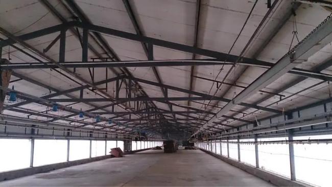 Interior view of prefab steel workshop