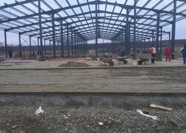 Prefabricated Steel Frame Buildings / Metal Building Frame Structure Warehouse 3