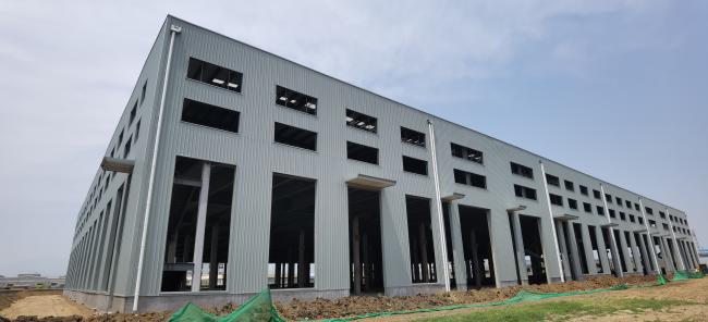 Prefabricated steel structure warehouse overview