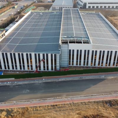 Op maat geprefabriceerd staalconstructiegebouw met H-sectie Q235B Q355B
