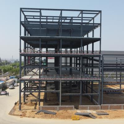 China Grote overspanning geprefabriceerde stalen gebouw met binnenkantoor Te koop