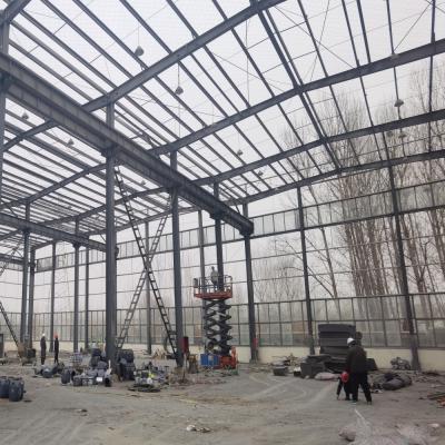 China Steel Structure Warehouse with Large Canopy for Packaging Workshop for sale