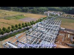 Immagazzino di strutture in acciaio prefabbricato con tetto multi-spano di larga lunghezza