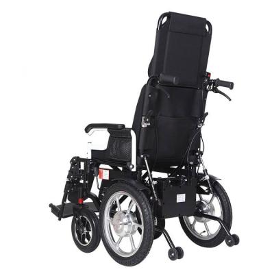 Cina Sedia a rotelle leggera medica della grande ruota che piega sedia a rotelle elettrica disabile anziana potabile in vendita