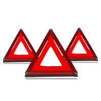 China Portable Foldable Safety Warning Triangle Waterproof Reflective Car Roadside Emergency 3 Sides for sale