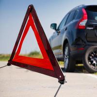 China Portable Foldable Safety Warning Triangle Waterproof Reflective Car Roadside Emergency 3 Sides for sale